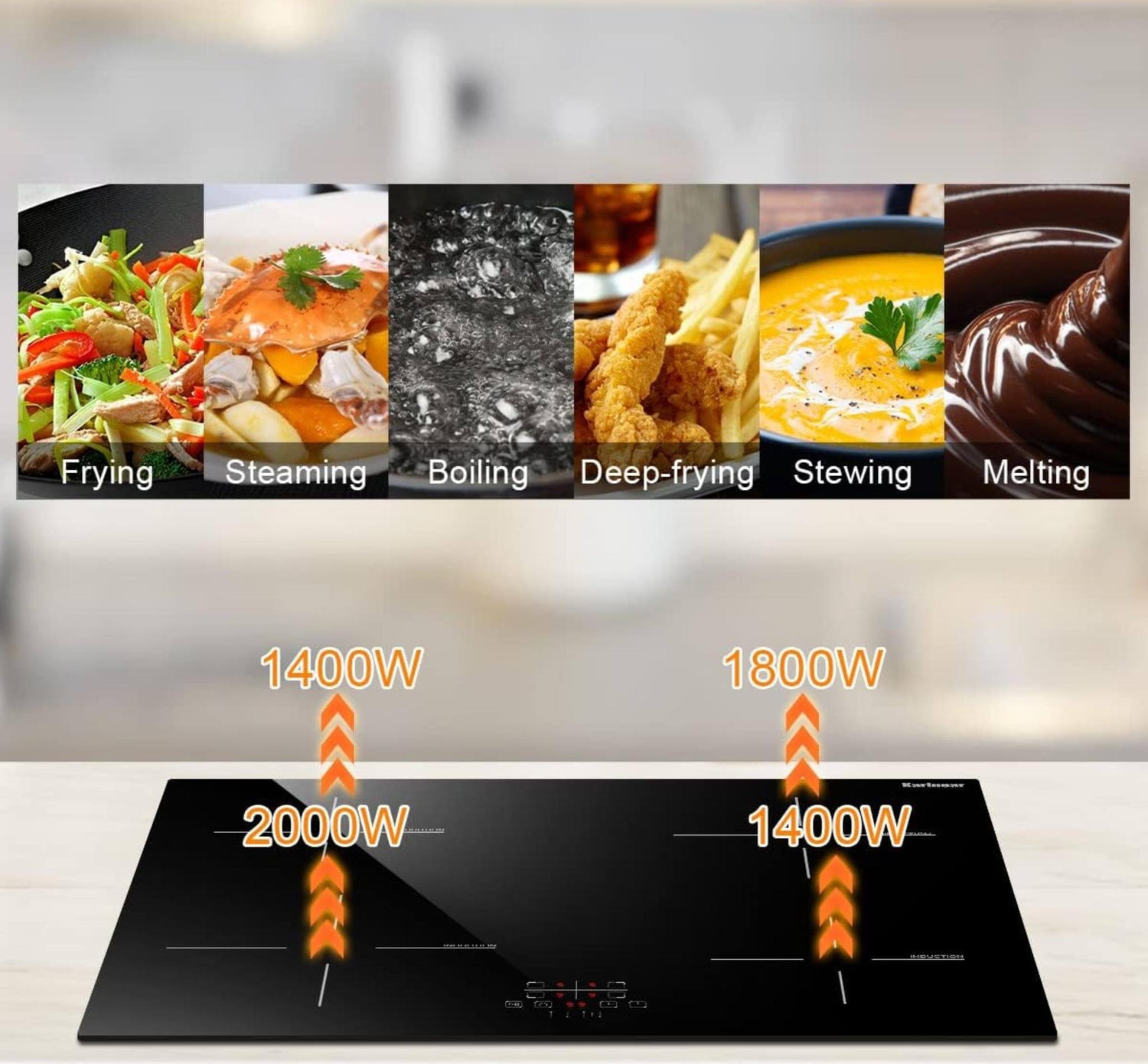 Karinear 24 Inch 4 Burner Drop-in Induction Cooktop