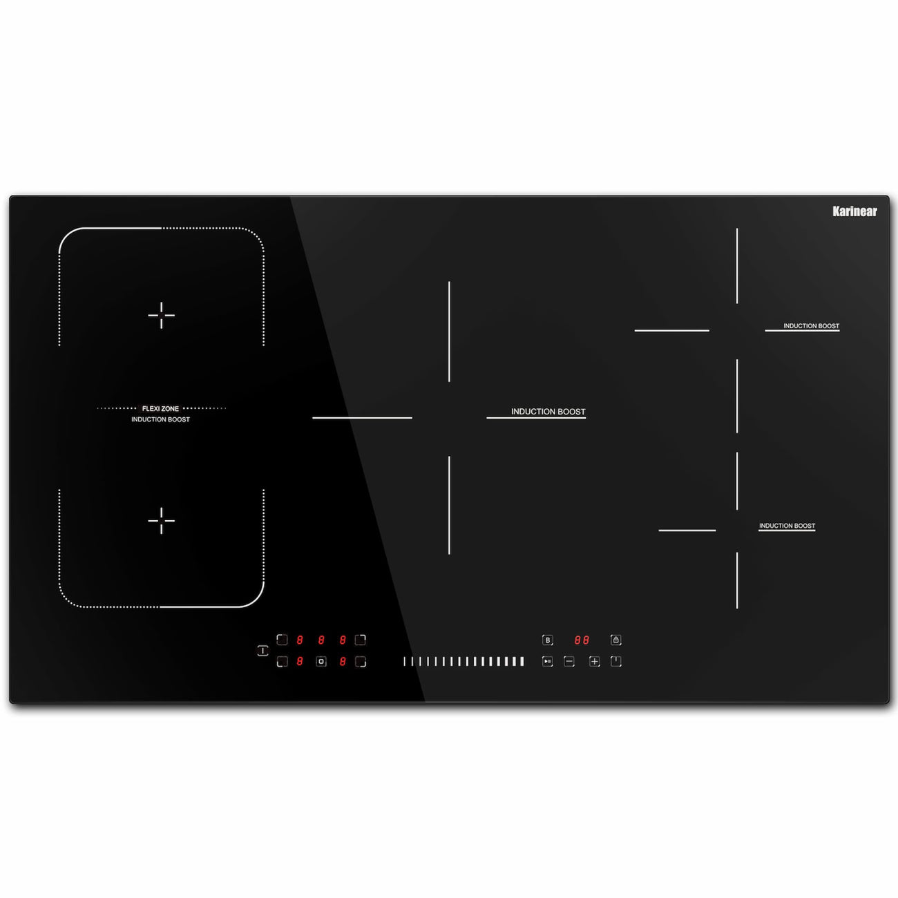 Karinear 36 Inch 5 Burner Built-in Induction Cooktop