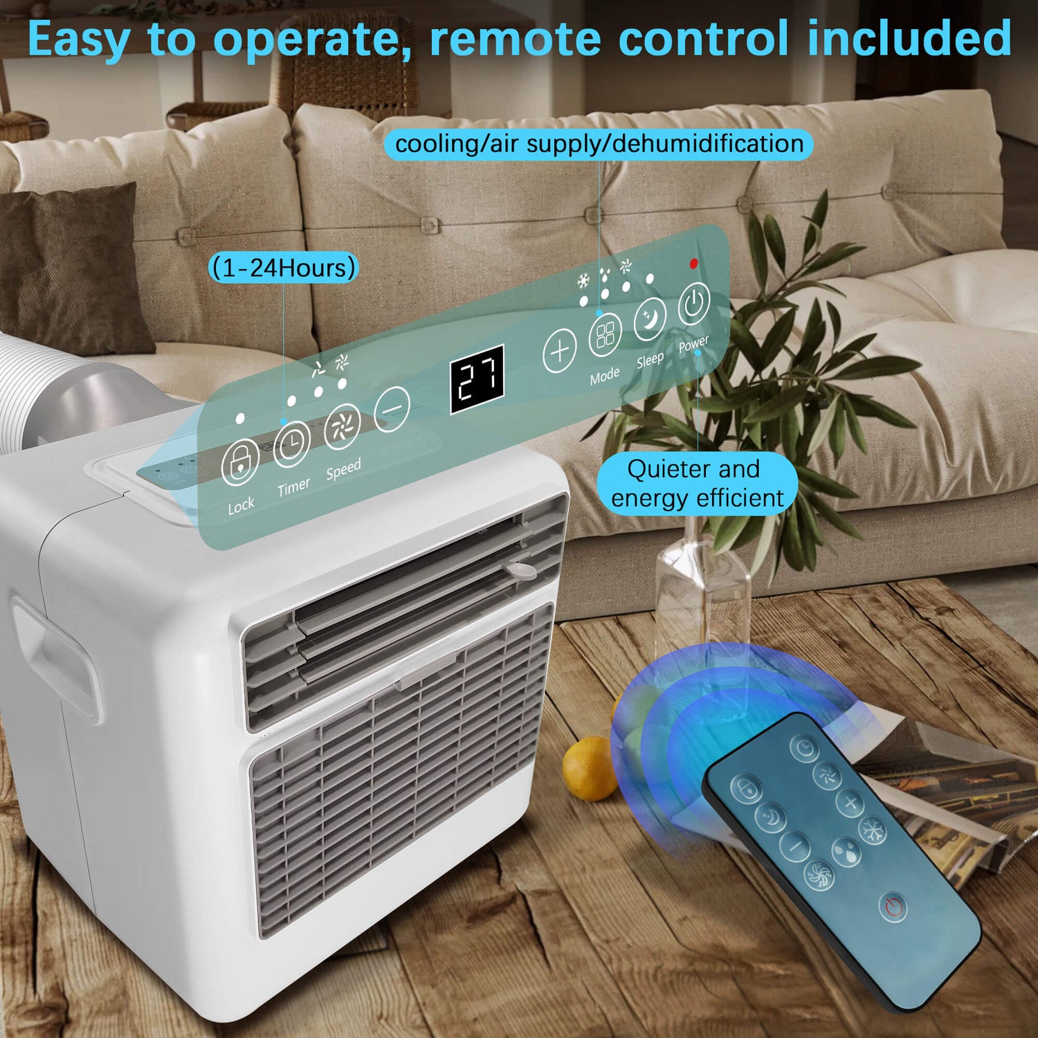 Karinear Portable Air Conditioner 3300BTU(5000 BTU ASHRAE) Tent Air Co