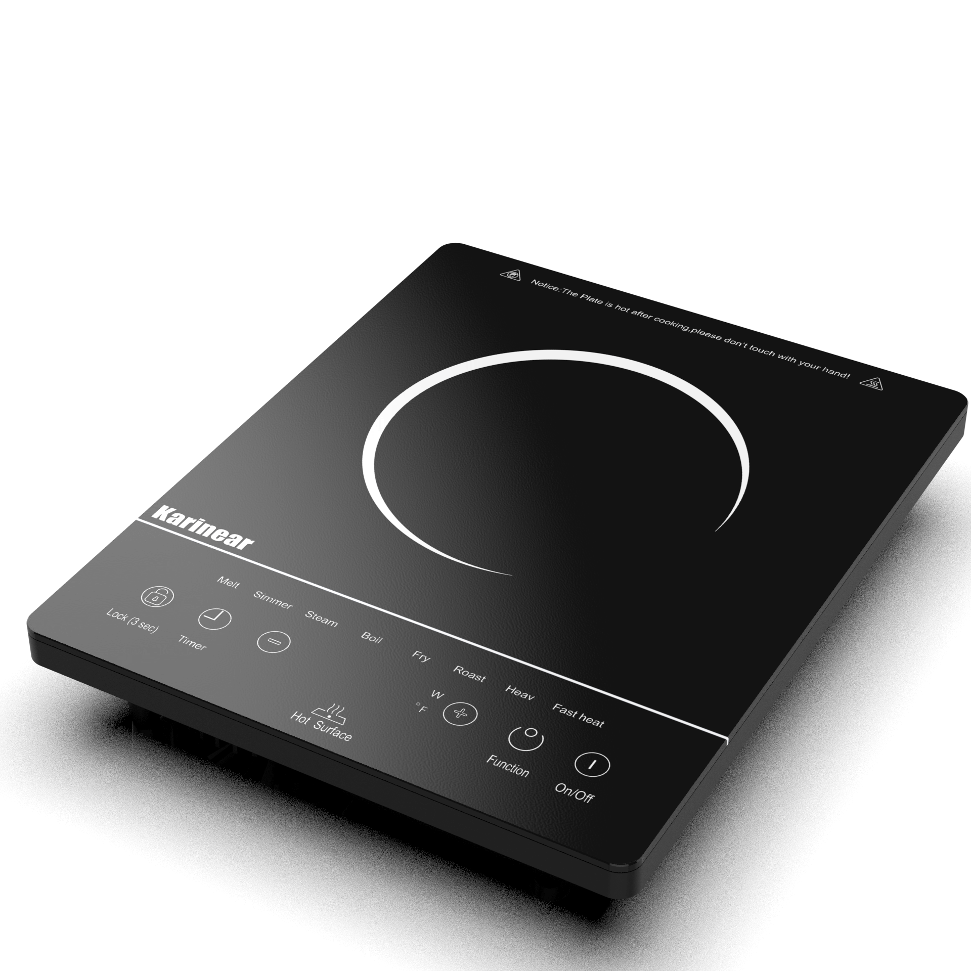 Karinear 1800W Portable Electric Cooktop